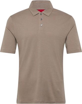 HUGO BOSS Homme, Tops, Beige, Taille: 2XL Polo en m&eacute;lange de lin