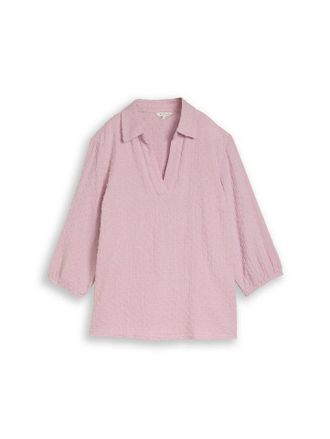 Tom Tailor Langarmbluse Blusen & Shirts Plus Size - Bluse aus Baumwolle