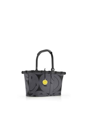 Reisenthel Einkaufskorb Carrybag XS smiley grey, Anthrazit, Textil, 5 L, 33.5x18x19.5 cm, Freizeit, Koffer & Taschen, Einkaufsk&ouml;rbe