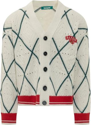 Barrow V-Ausschnitt Strickjacke - - Knitwear - Herren - Wei&szlig; - L
