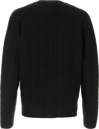 The Row Mens Black Cashmere Sonoko Cardigan Exterior: Maglie Sweater
