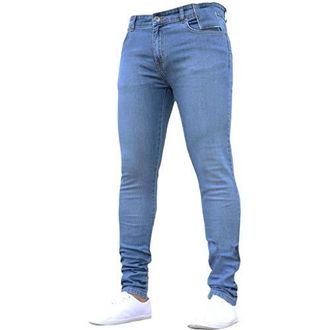 Generic Jean en coton pour homme - Pantalon skinny extensible classique daffaires formel pantalon de détente fin et confortable pantalon en jean élégant infro