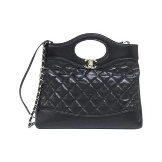 Chanel Pre-owned 31 Line Schultertasche aus Lammleder - - Pre-owned - Damen - Schwarzk - ONE SIZE