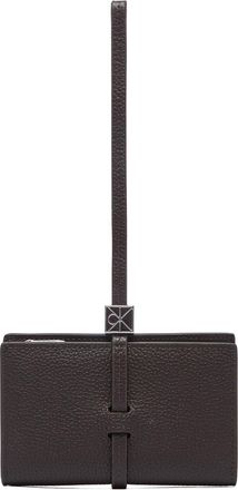 Calvin Klein Geldb&ouml;rse Calvin Klein Emblem Hw Pebble Wallet On Strap LV04F1130G Braun