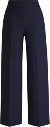 HUGO BOSS Femme, Pantalons, Bleu, Taille: 48 FR Wide Pantalons