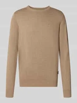 Bugatti Relaxed Fit Strickpullover aus reiner Baumwolle