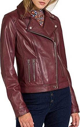 Nafnaf CAMARADE Blazer décontracté, Lie DE VIN, Taille Normal Femme