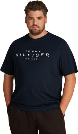 Tommy Hilfiger Herren T-Shirt Kurzarm Rundhalsausschnitt, Blau (Desert Sky), XXL