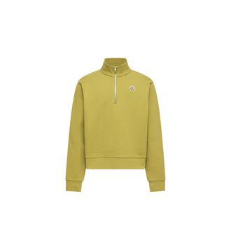Moncler Moncler Logo Cotton Zip-up Sweatshirt, Men, Green, Size: Xxl