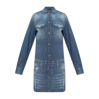 Dsquared2 Trucker Kleid - - Dresses - Damen - Blau - S