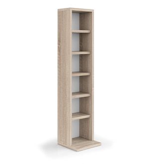 Vicco CD-Regal, Blu ray Aufbewahrung, Sonoma, 21 x 91.8 cm