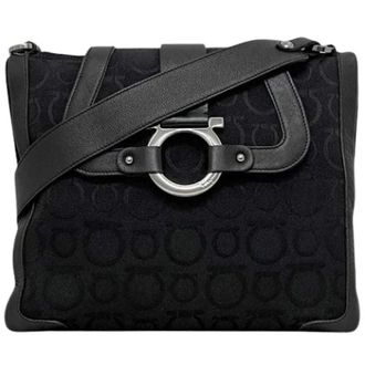 Ferragamo Pre-owned Gancini Schultertasche - - Pre-owned - Damen - Schwarzk - ONE SIZE