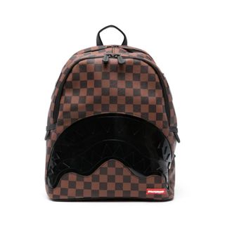 Sprayground Braun Karierten Muster Rucksack Limited Edition - - Bags - Herren - Braun - ONE SIZE