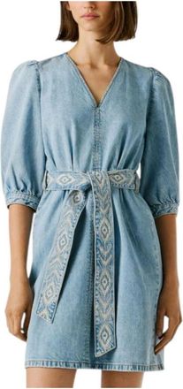 Pepe Jeans London Femme, Robes, Bleu, Taille: 36 FR Short Robes