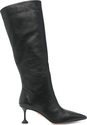 Aquazzura bottes à bout pointu Lyla 65 mm - Noir