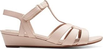 Clarks Femme Abigail Daisy Salomés, Bleu (Blush Leather Blush Leather), 39.5 EU