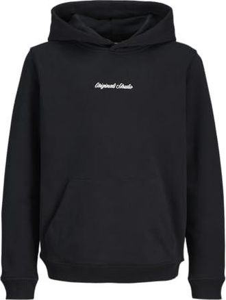 Jack & Jones Jornorrebro EMB Noos JNR Sweat &agrave; Capuche pour Homme, Noir, 140