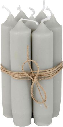 Ib Laursen Stabkerzen - grau - 8 Stück