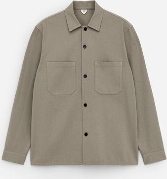 Arket Overshirt Aus Baumwolltwill -Grau