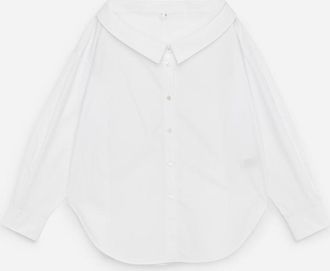 Arket Bluse Mit Weitem Ausschnitt -Wei&szlig;