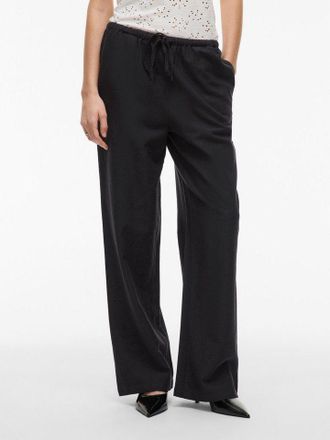 Vila Schlupfhose VIPRISILLA RW PANTS - NOOS Sommerhose, mit Leinen