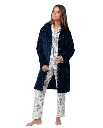 Admas Blouse chauffante &agrave; manches longues avec boutons pour femme