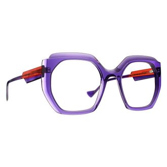 Caroline Abram Petula Geometric Frame - unisex - Accessoires - Violet - Taille: 50 MM