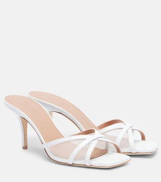 Malone Souliers Mules Perla 70 en cuir