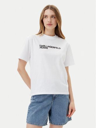 Karl Lagerfeld T-Shirt A1W17005 Wei&szlig; Relaxed Fit