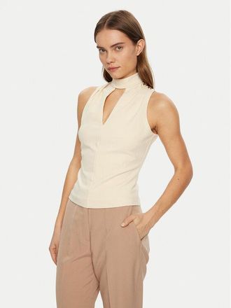 Guess Bluse W5RP05 KCBO2 &Eacute;cru Regular Fit