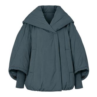 Liviana Conti Satin-Daunenjacke - - Jackets - Damen - Gr&uuml;n - S