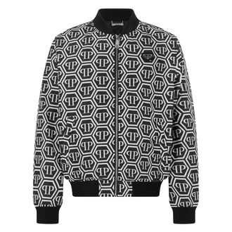 Philipp Plein Homme, Vestes, Noir, Taille: 2XL Bomber Vestes
