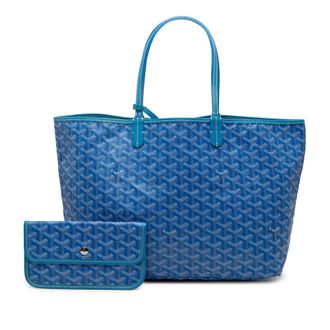 Goyard Blue Goyardine Saint Louis PM