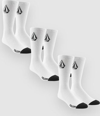 Volcom Full Stone 3Pk Socken white