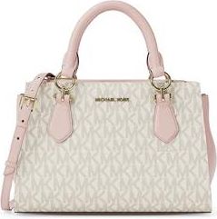 Michael Kors Marilyn Small Signature Logo Messenger Bag Powder Blush Multi