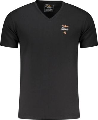 Aeronautica Outdoor T-Shirt - - Tops - Herren - Schwarzk - M