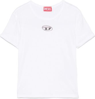 Diesel t-shirt T-Uncutie-Long-Od - Blanc