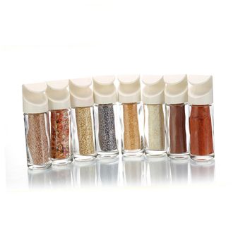 Cabilock 360-grad Drehbares Gew&uuml;rzhalter Satz Aus Glas Mit Aufh&auml;ngehaken Leicht Zu Reinigen F&uuml;r K&uuml;che Und Grill Zubeh&ouml;r