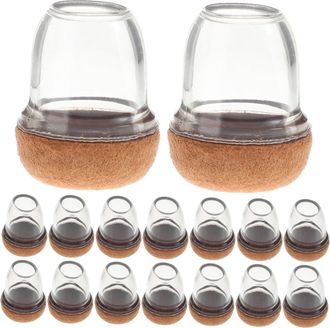 Angoily 16st&uuml;cke Stuhlbein Schutzkappen Kappen F&uuml;r Stuhlbeine Stuhlbeinkappen Stuhlsocken Schutzkappen Stuhlbeine M&ouml;belgleiter F&uuml;r Hartholzb&ouml;den Bodenschoner 