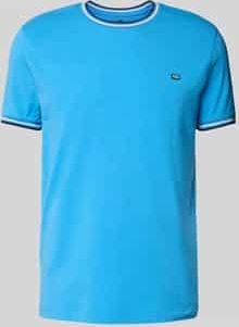 Christian Berg T-Shirt mit gerippten Abschlüssen