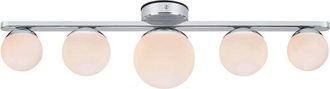 Marksl&ouml;jd Markslojd - puro Decken-, Wand-5 Kugelleuchte Chrom, Opal, IP44