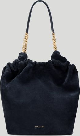 DeMellier The Miami Daim Bleu Minuit & Cuir Lisse Bleu Minuit DeMellier