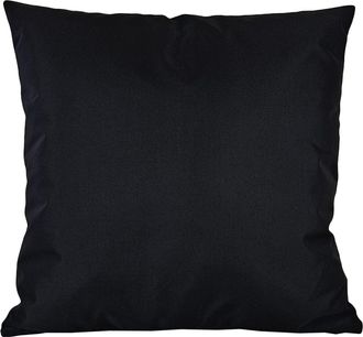 JACK 40x40cm Outdoor Lounge Kissen Dekokissen inkl. XXL-F&uuml;llung Wasserabweisend Sitzkissen Garten Stuhl Lotus Effekt, Farbe:Schwarz