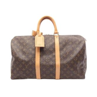 Louis Vuitton unisex, Pre-owned, Brun, Taille: ONE Size Pre-owned Keepall Boston Bag Monogram Coated Canvas