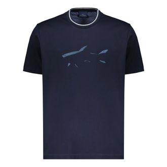 Paul & Shark Homme, Tops, Bleu, Taille: L T-shirt &agrave; col rond en coton