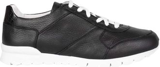 Kiton Homme, Chaussures, Noir, Taille: 44 EU Leather Deer Crocodile Baskets