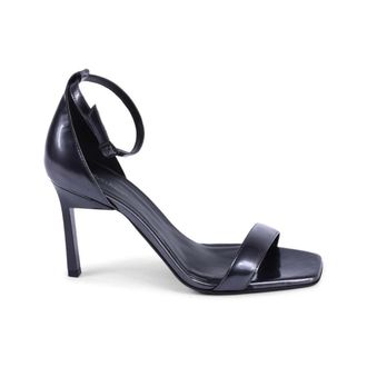 Calvin Klein Italienische Ledersandale - - Shoes - Damen - Schwarzk - 41 EU