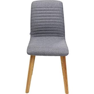 Kare Design Design Stuhl Lara, Grau, Polsterstuhl, 48 cm Sitzh&ouml;he, Esszimmer, Wohnzimmer, 92x44x45 cm (H/B/T)