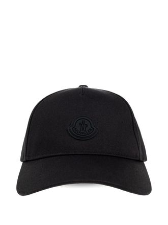 Moncler casquette à patch logo - Noir