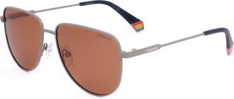 Polaroid Pld 6196/s/x 2M8/HE MTGRYORNG Sunglasses Unisex Steel, Standard, 56
